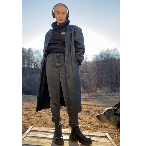 Jackets & Coats | Sm Vintage Leather Split End Limited Trench Coat ...